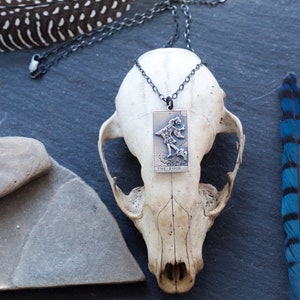The Fool Tarot Card Necklace Pendant Sterling Silver Witchcraft Jewelry ...