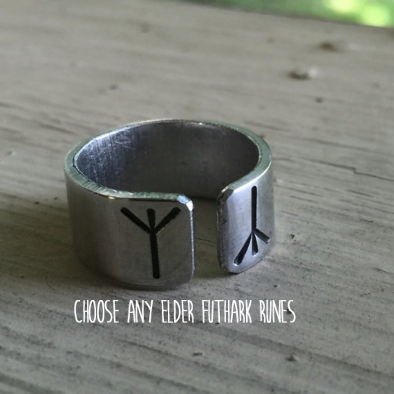 Norse Rune Ring Viking Jewelry Silver Rune Ring Viking - Etsy