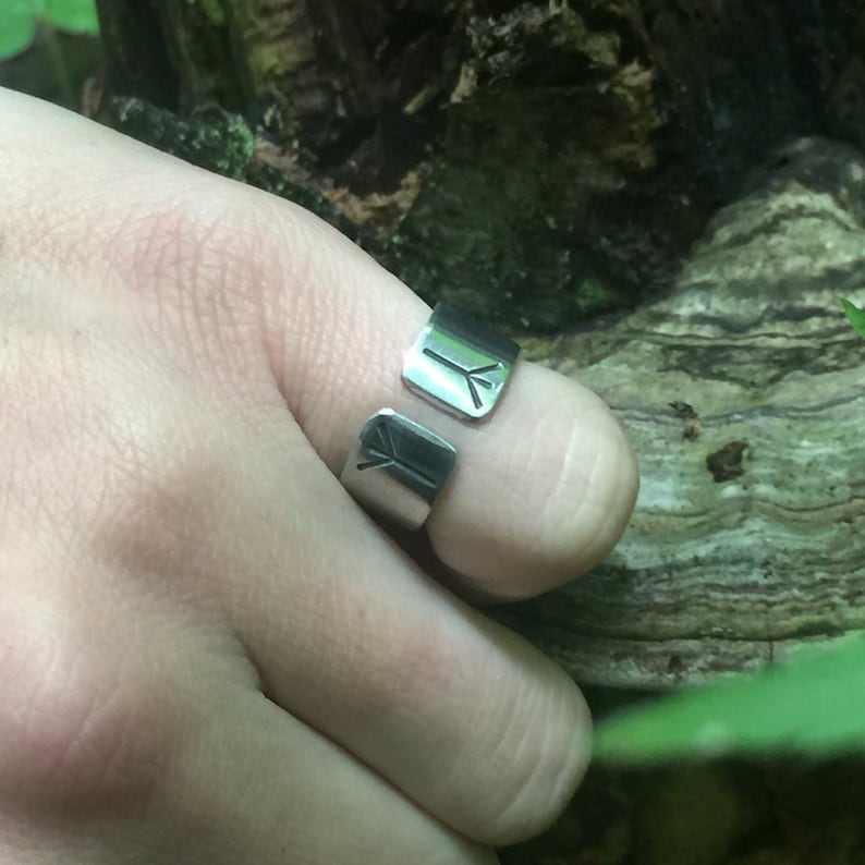 Norse Rune Ring Viking Jewelry Silver Rune Ring Viking - Etsy