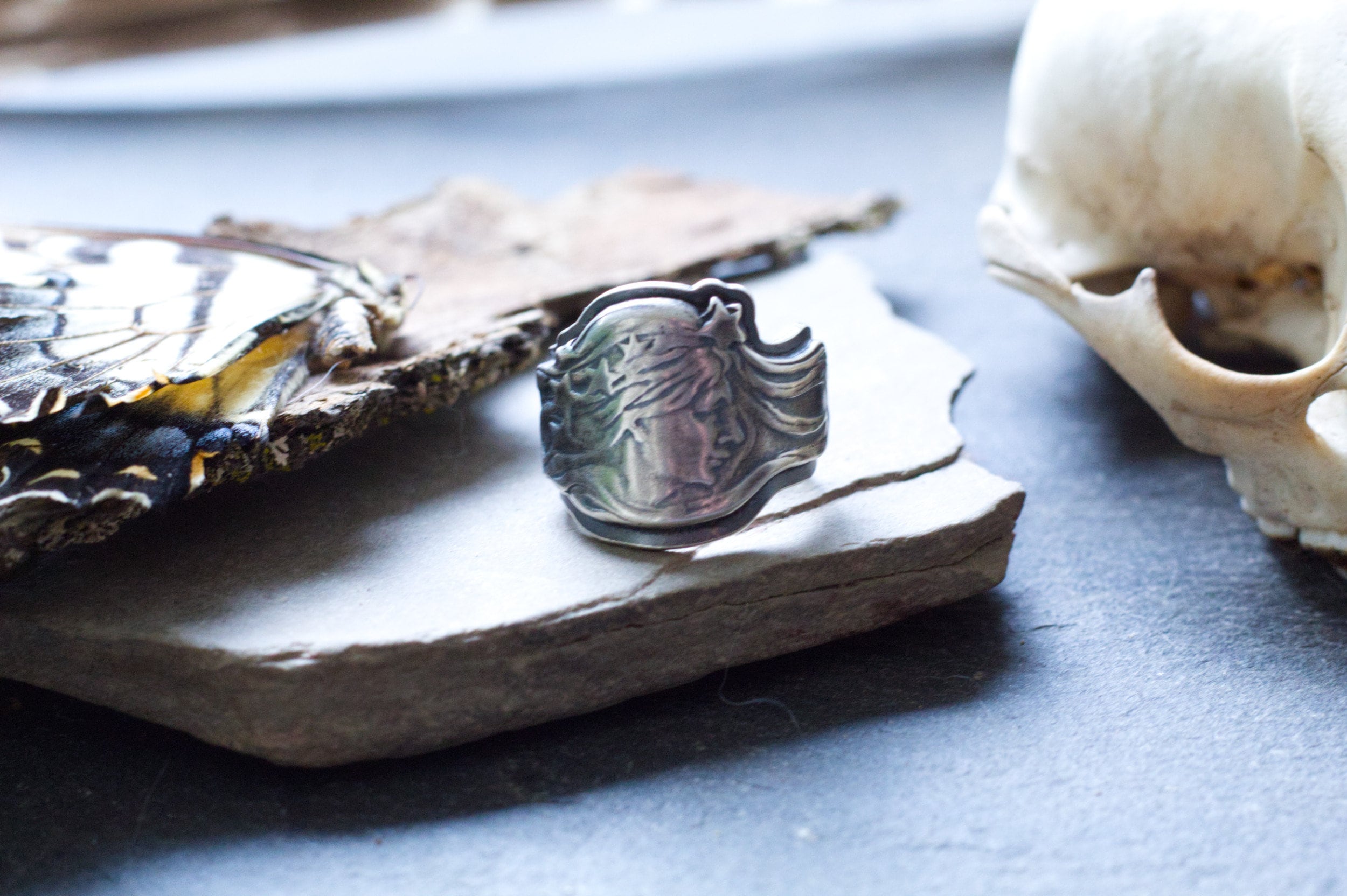 Goddess Hecate Ring - Hekate Witchy Jewelry - Witchcraft - Moon Goddess ...