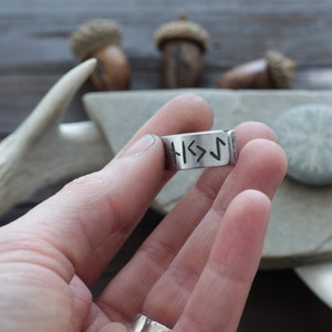 Silver Rune Ring - Viking Jewelry - Custom - Rune Ring - Women Viking ...