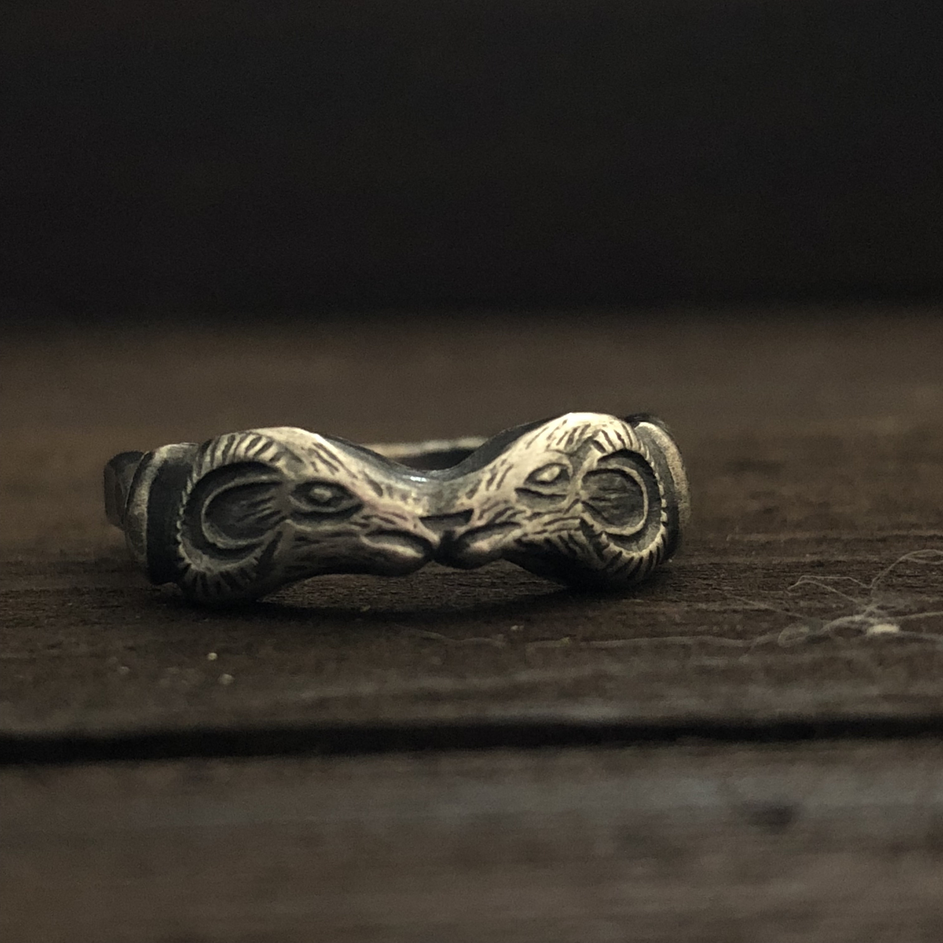 Ram Head Ring Thor Viking Torc Inspired Ram Horns | Etsy