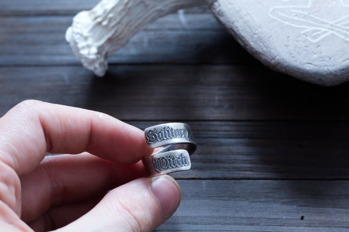 Witch Ring Solitary Witch Wiccan Ring Pagan Ring - Etsy