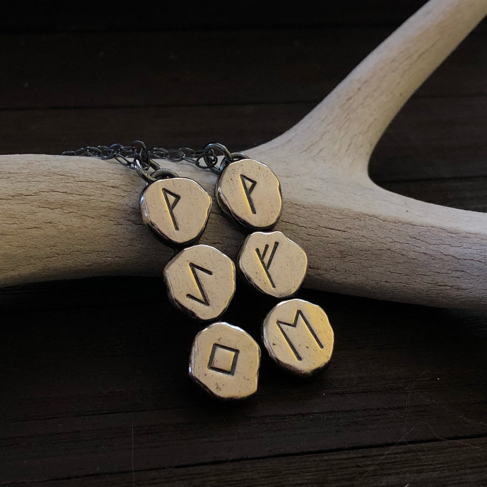 Rune Necklace Viking Jewelry Rune Pendant Rune Charm - Etsy