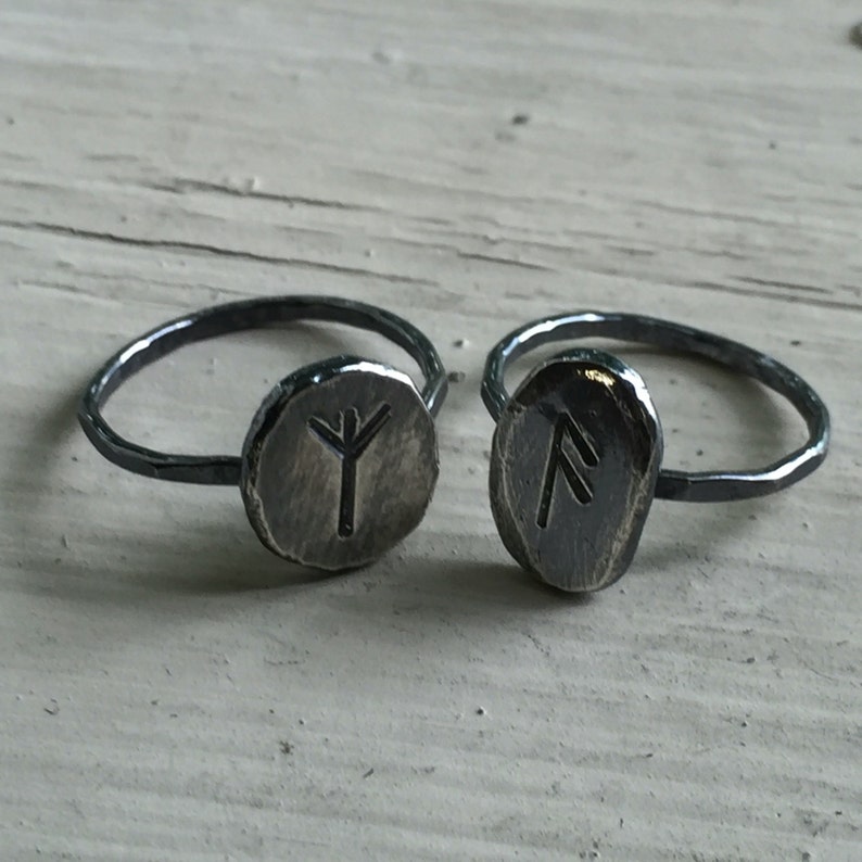 Sterling Silver Rune Ring Viking Jewelry Rune Ring | Etsy