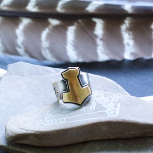 Mjolnir - Viking Ring - Thors Hammer - Viking - Thor - Norse Jewelry ...