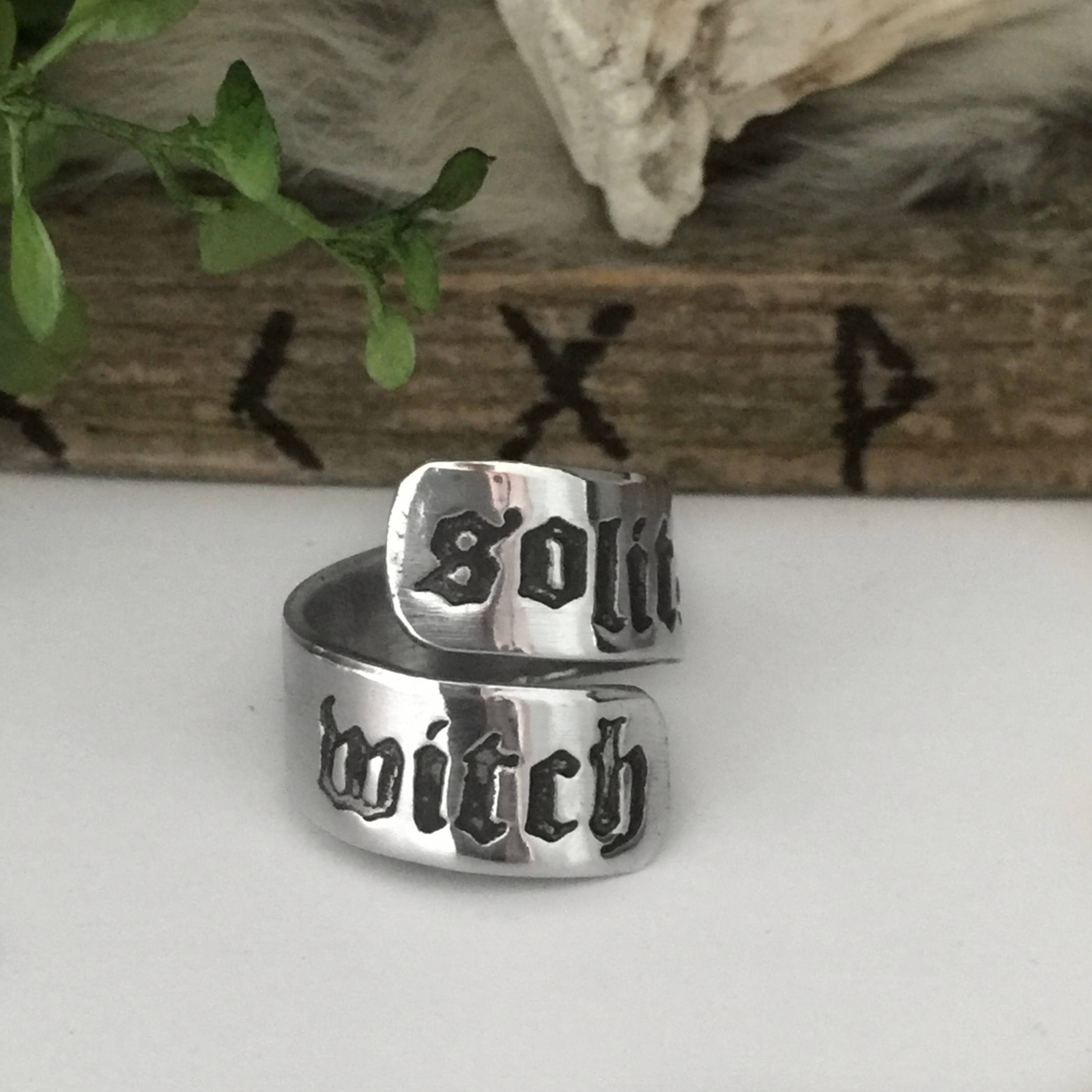 Witch Ring Solitary Witch Wiccan Ring Pagan Ring | Etsy