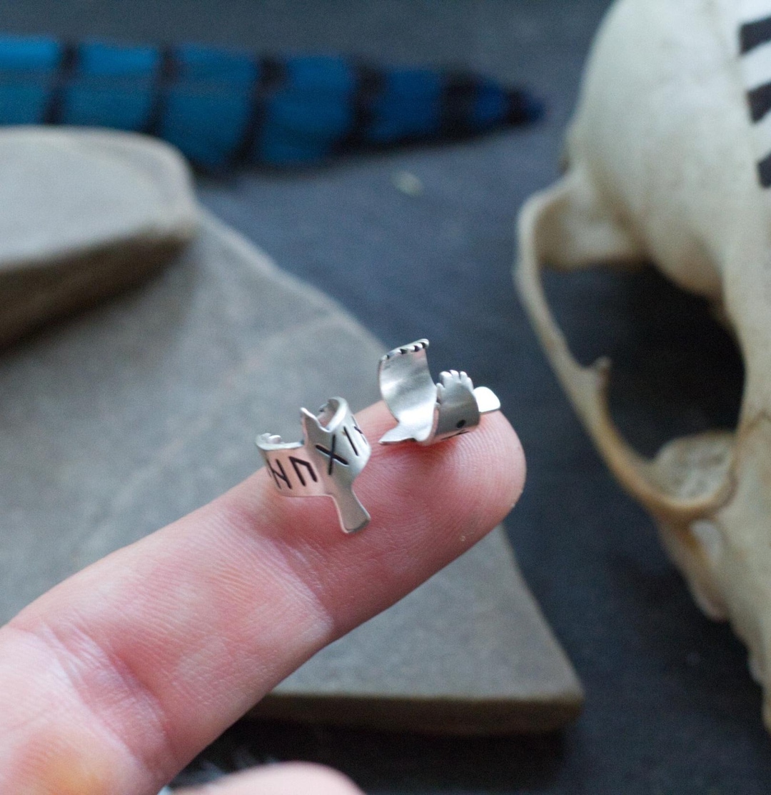 Ear Cuff Set - Huginn and Muninn - Odin's Ravens - Viking Jewelry ...