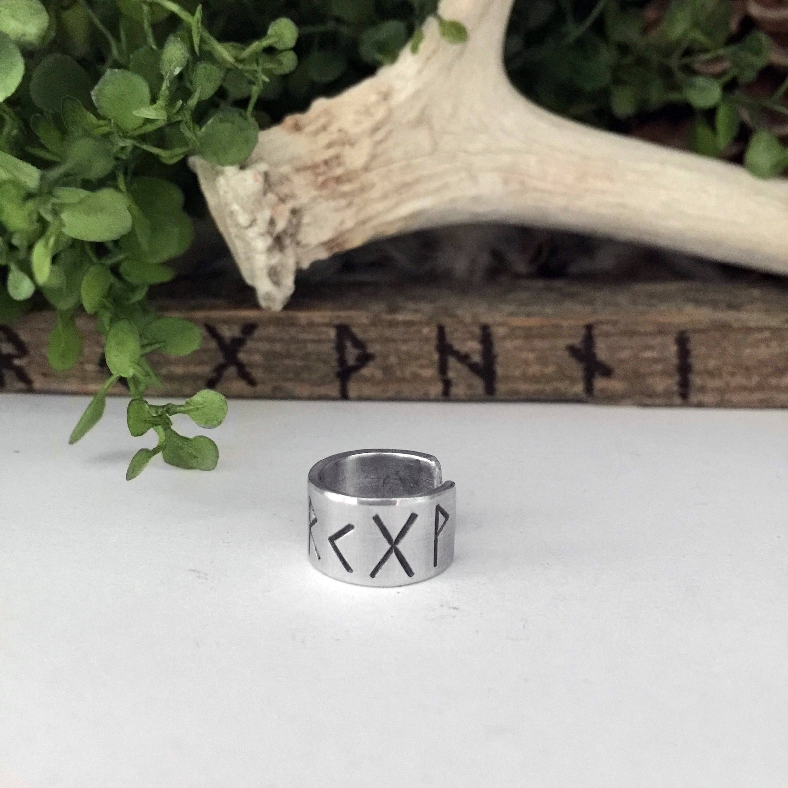 Viking Ear Cuff Custom Elder Futhark Runes Viking Beard Bead Viking ...