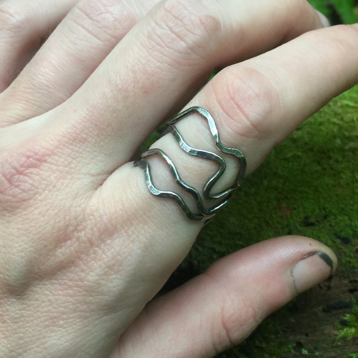 Unique Stacking Ring Silver Stacking Ring Choose Set | Etsy