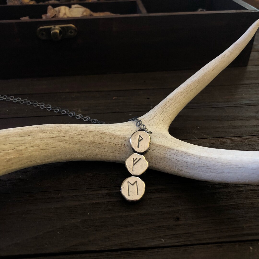 Rune Necklace - Viking Jewelry - Rune Pendant - Rune Charm - Viking ...