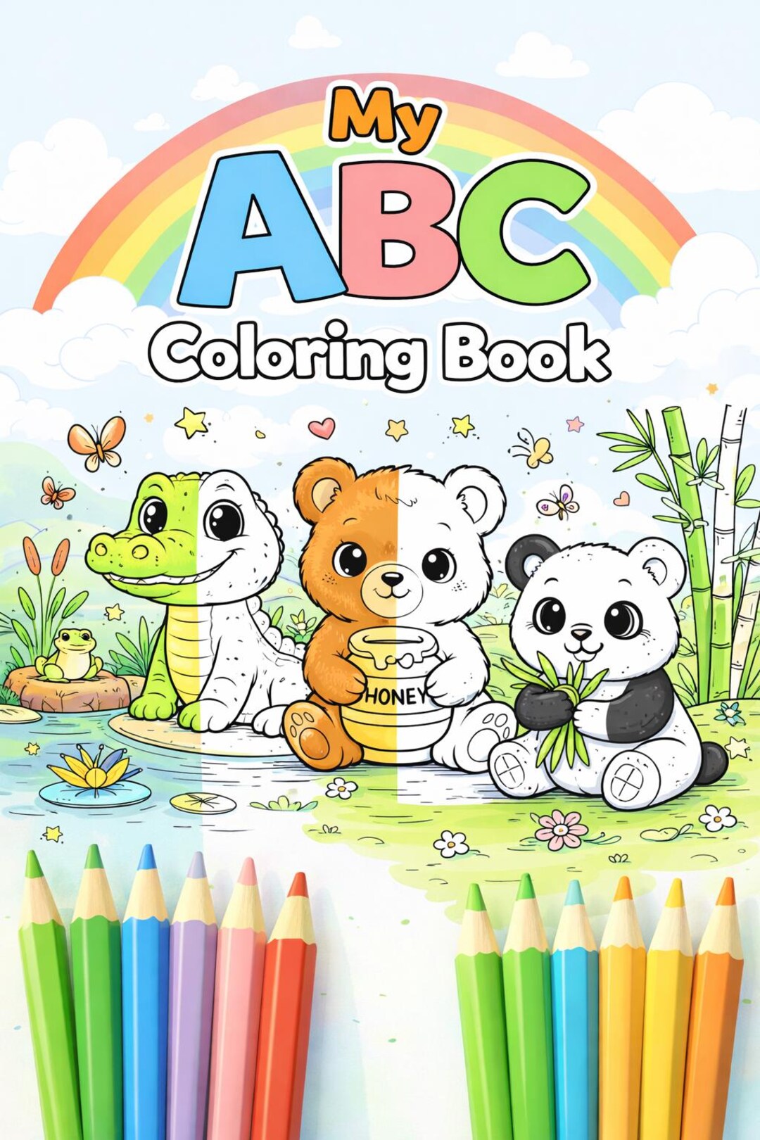 ABC Animal Coloring Book, Instant Download, Preschool Learning Activity ...