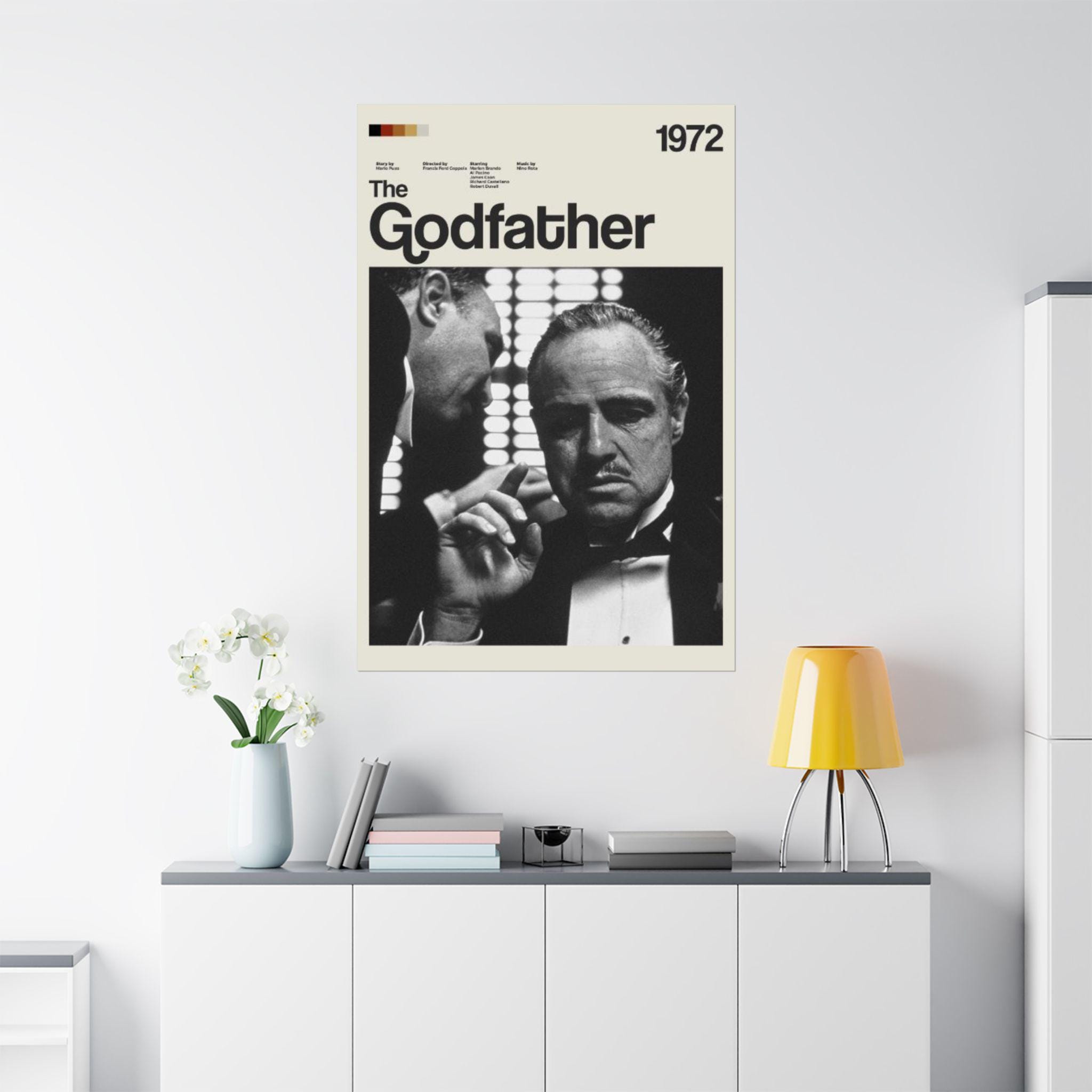The Godfather Movie Poster - Classic Don Corleone Wall Art - Minimalist ...