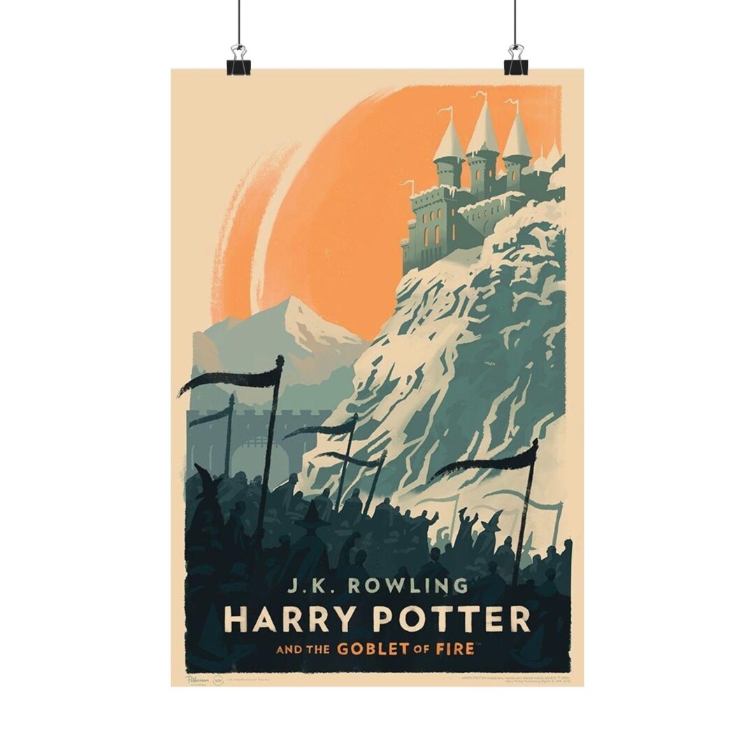 Triwizard Tournament Poster, Goblet of Fire Wall Art, Hogwarts Winter ...