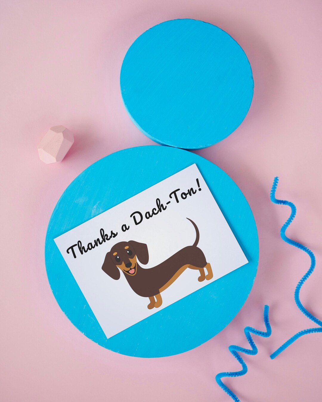 Digital Thanks A Dach-ton Thank You Card | 4x6 | Editable Canva ...
