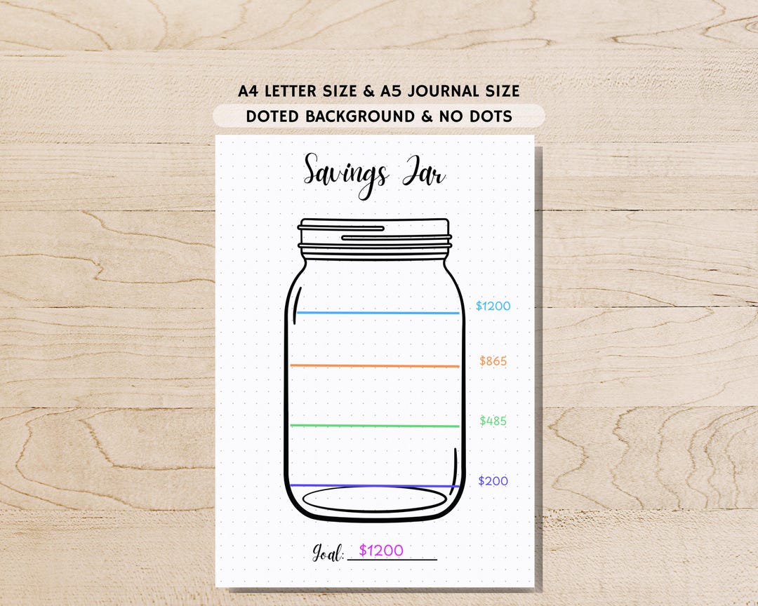 Savings Journal Page - Printable Saving Game - Saving Tracker ...