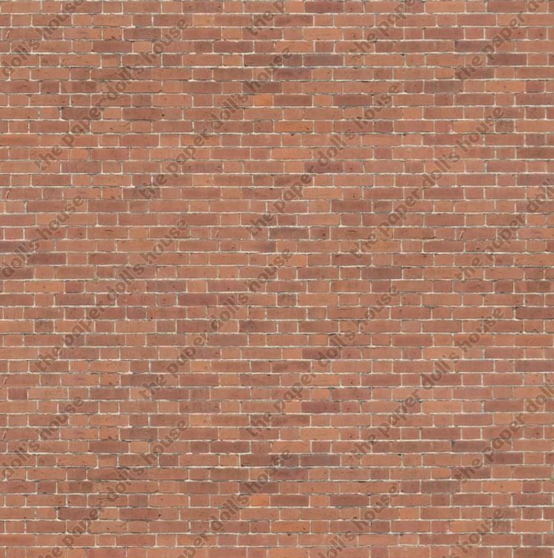 External Brickwork Printable Doll's House Wallpaper - A3 Sheet - Etsy