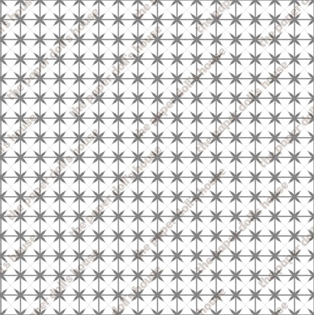 Petal Tile Printable Doll's House Flooring - A3 Sheet - Etsy
