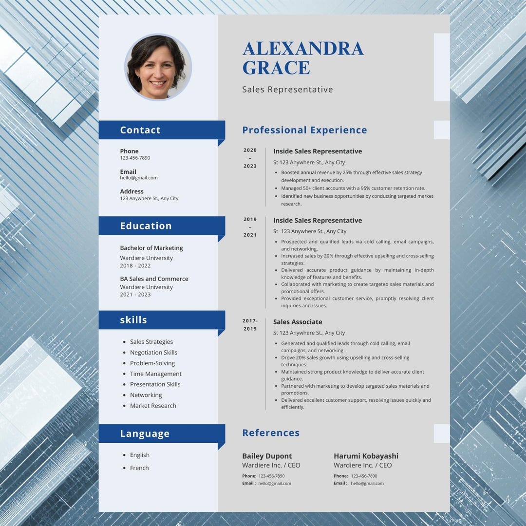 Minimalist ATS Friendly Monochrome Resume | Editable Canva Curriculum ...