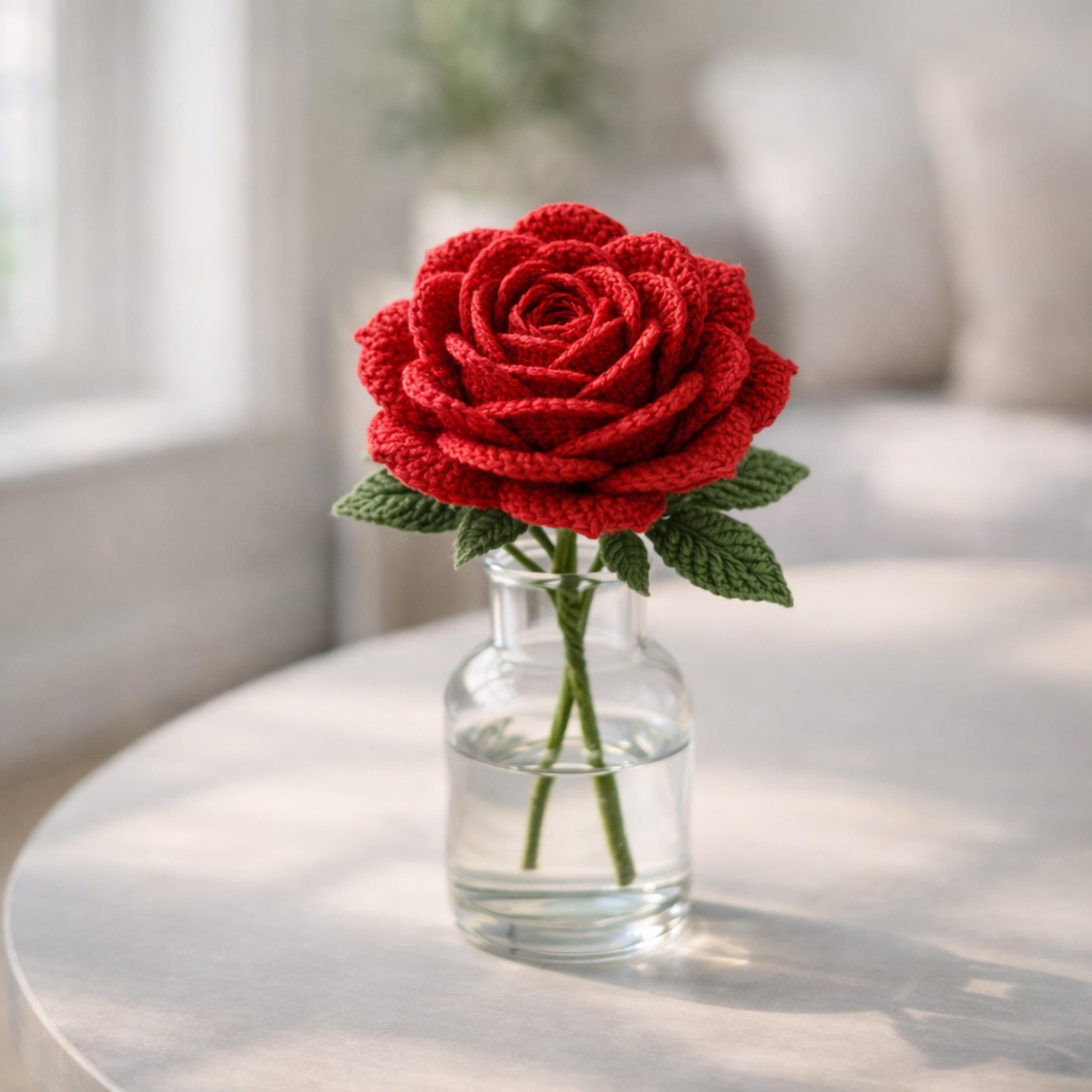 Realistic Crochet Rose Pattern PDF | Advanced Amigurumi PDF | Realistic ...