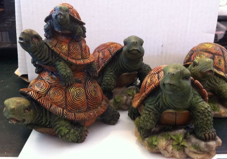 Turtle, Turtle Stack, Land Turtles, 3-5 Inches Tall and Wide - Etsy