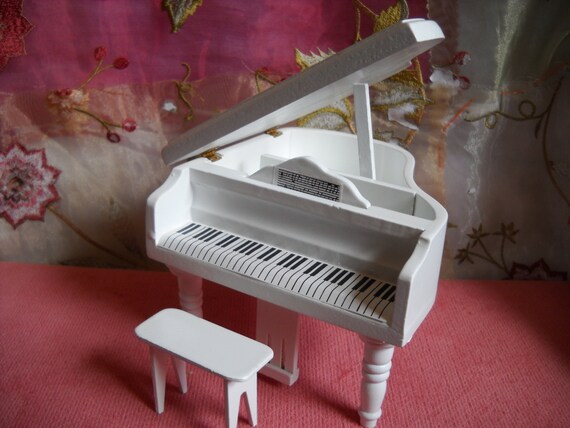 Baby Grand Piano Miniature Piano for Dollhouse or | Etsy