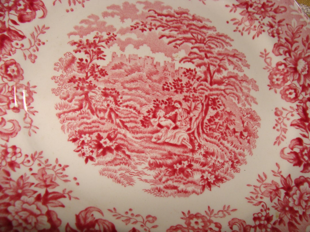 Meakin Plate "courtship" Pattern, Wire Hanger Included, Wall Decor - Etsy