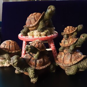 Turtle, Turtle Stack, Land Turtles, 3-5 Inches Tall and Wide - Etsy