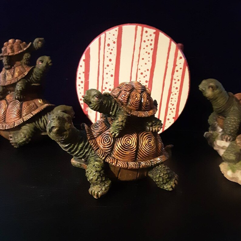 Turtle, Turtle Stack, Land Turtles, 3-5 Inches Tall and Wide - Etsy