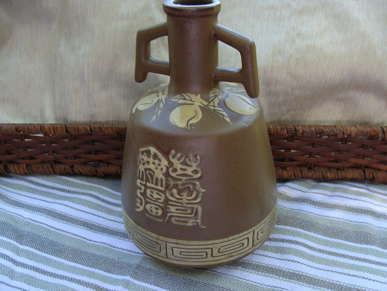 Bottle, Antique Aisan Bottle With Two Handles, Taiwan - Etsy