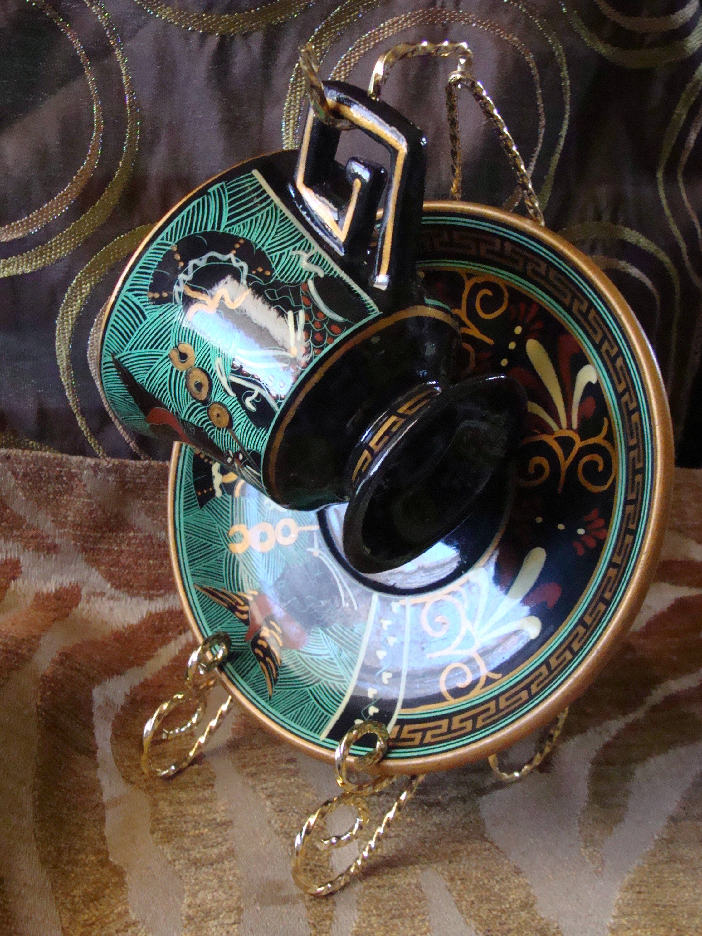 Twisted Wire Cup & Saucer Stand Display for Tea Cup and - Etsy