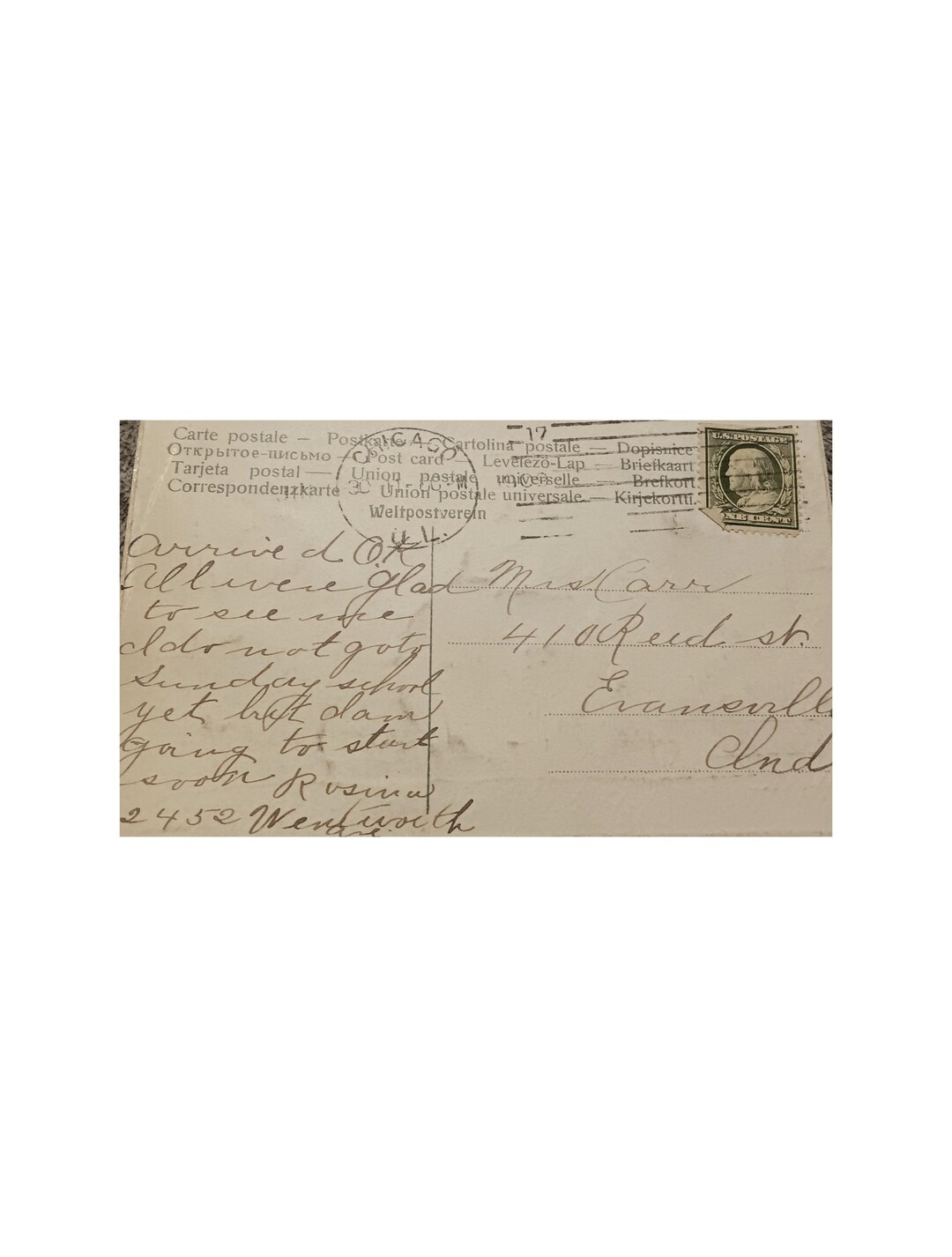 Vintage Handwriting Postcard Bundle – Antique Script Collection, Set 2 ...
