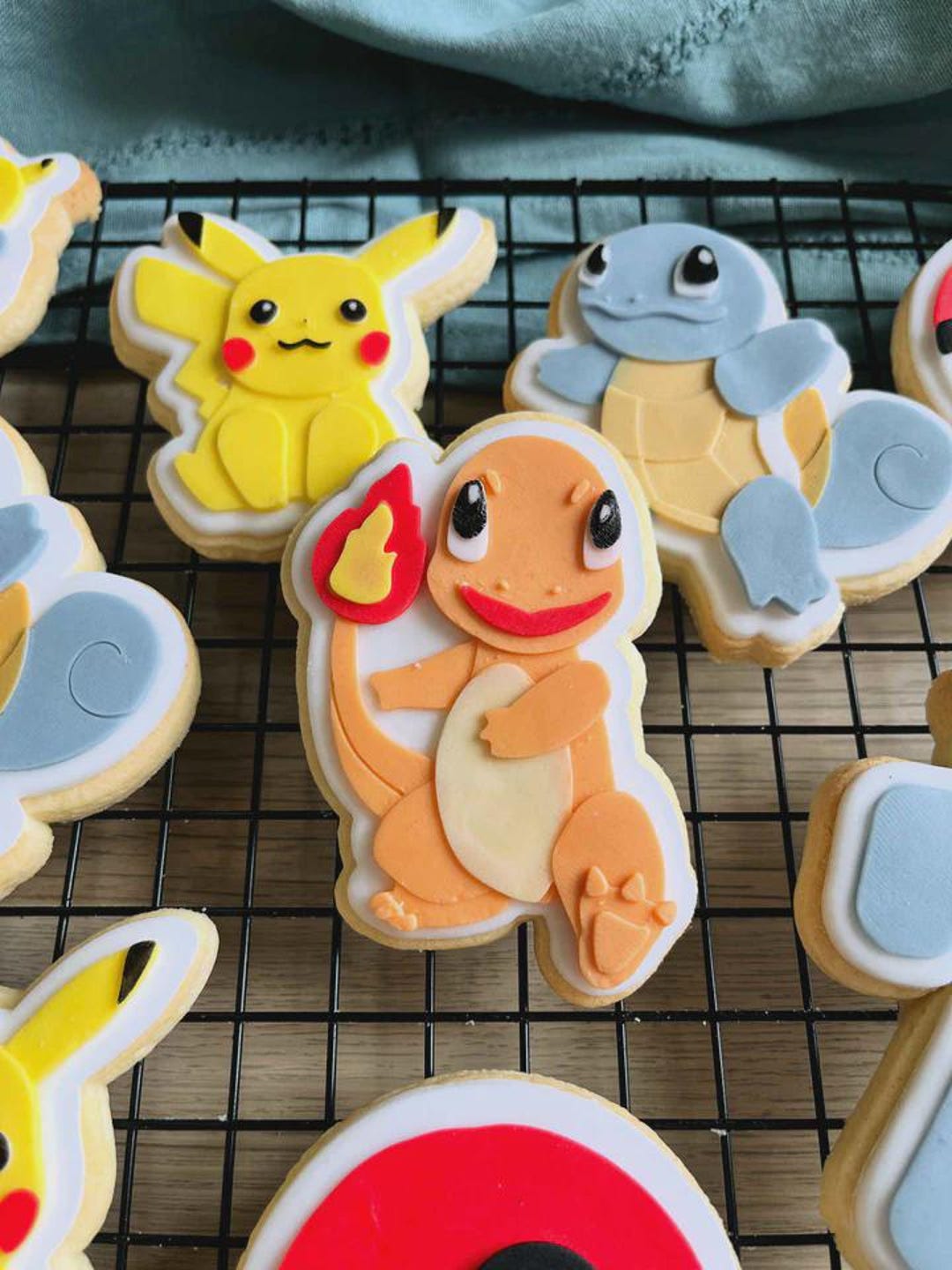 Charmander Pokemon - Cookie Stamps + Cutter | Outboss Sugar Paste ...