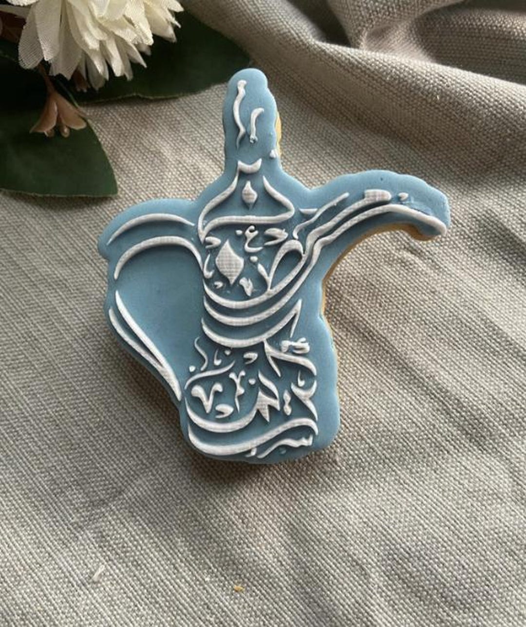 Arabic Calligraphy Teapot - Cookie Stamps + Cutter | Outbosser Sugar ...