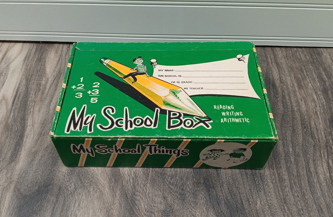 Vintage School Box - My School Box - Pencil Box - Homeschool - Back to ...