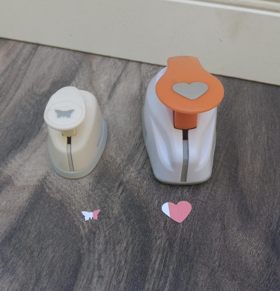 Fiskars Heart Punch and the Paper Studio Butterfly Punch - Butterfly ...