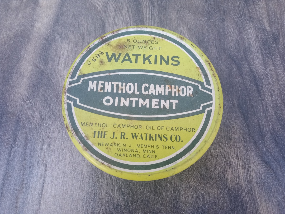 Vintage Watkins Menthol Ointment Bathroom Tin Collectible - Etsy