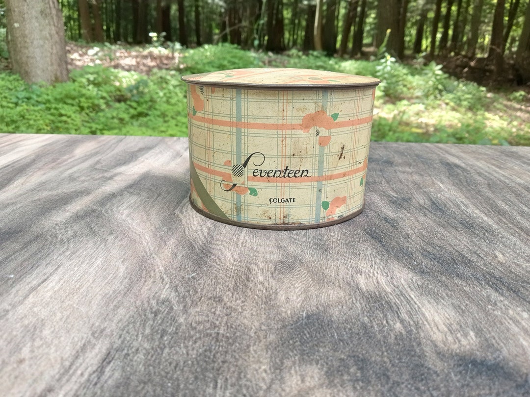 Colgate Seventeen Dusting Powder Tin Makeup Tin Beauty - Etsy