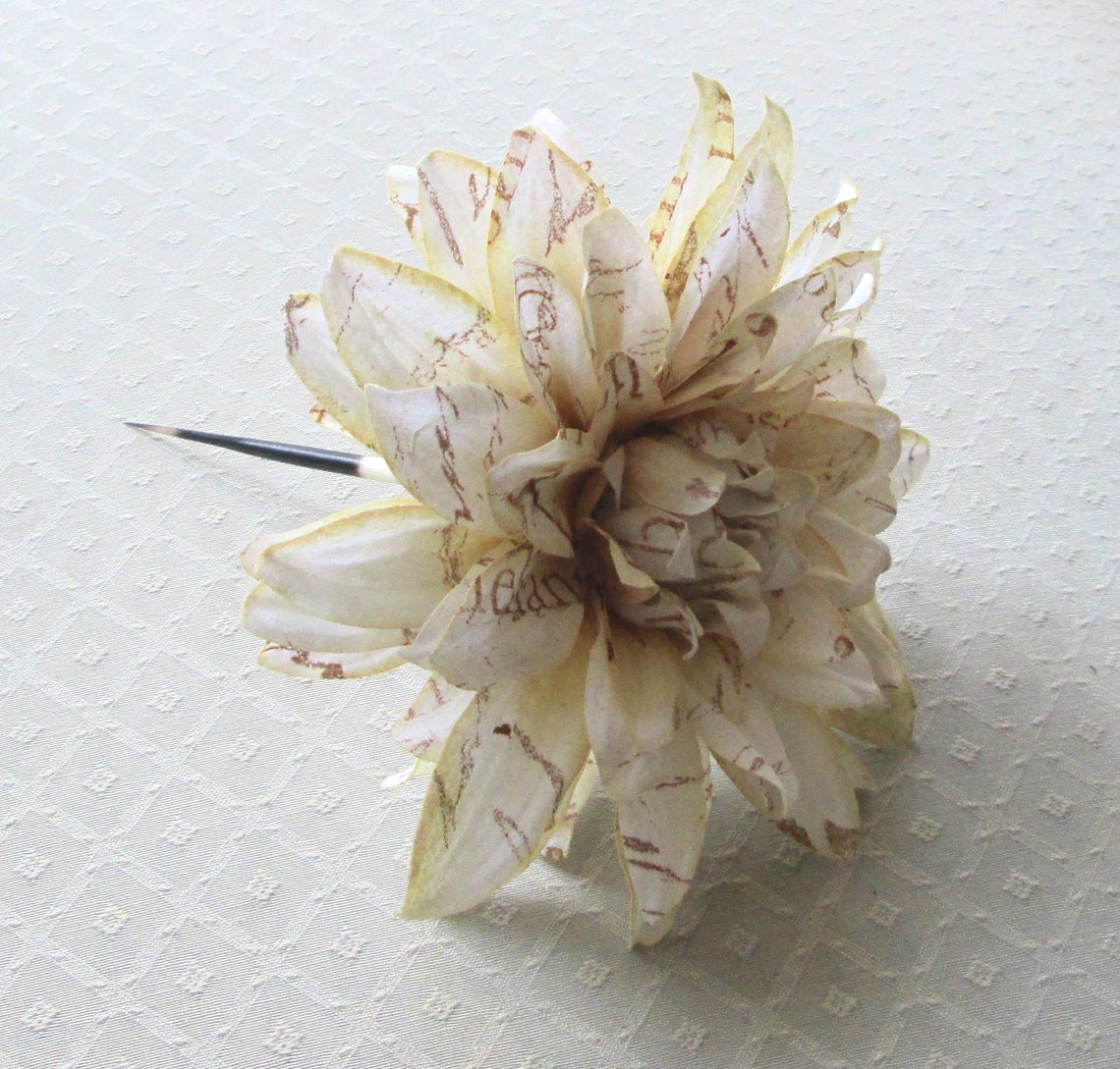 Dahlia Quill Hair Stick 10 Colors - Etsy