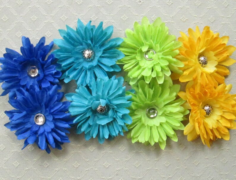 Daisy Mini Hair Flower Clips/Pins or Shoe Clips 17 | Etsy