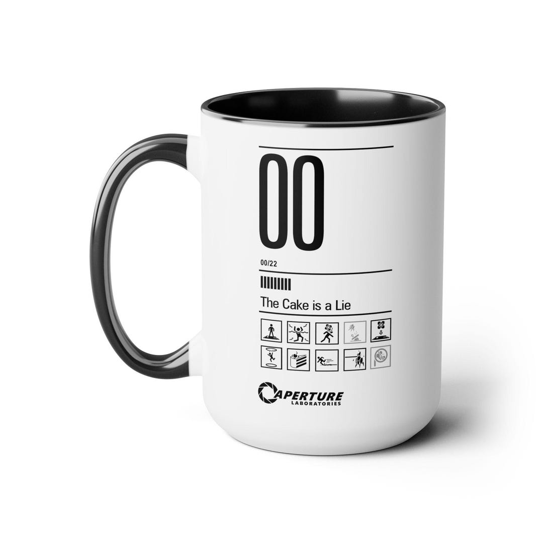 Personalized Test Chamber Mug, 15 Oz Aperture Laboratories Testing ...