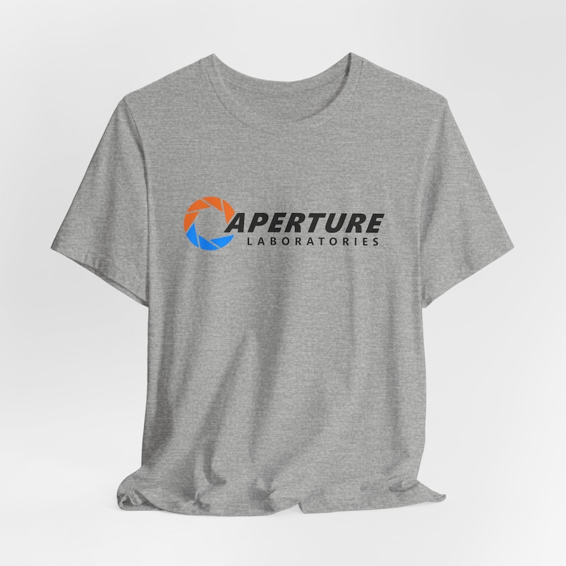 Aperture Laboratories T-shirt, GLADOS Aperture Labs Logo Tee, Video ...