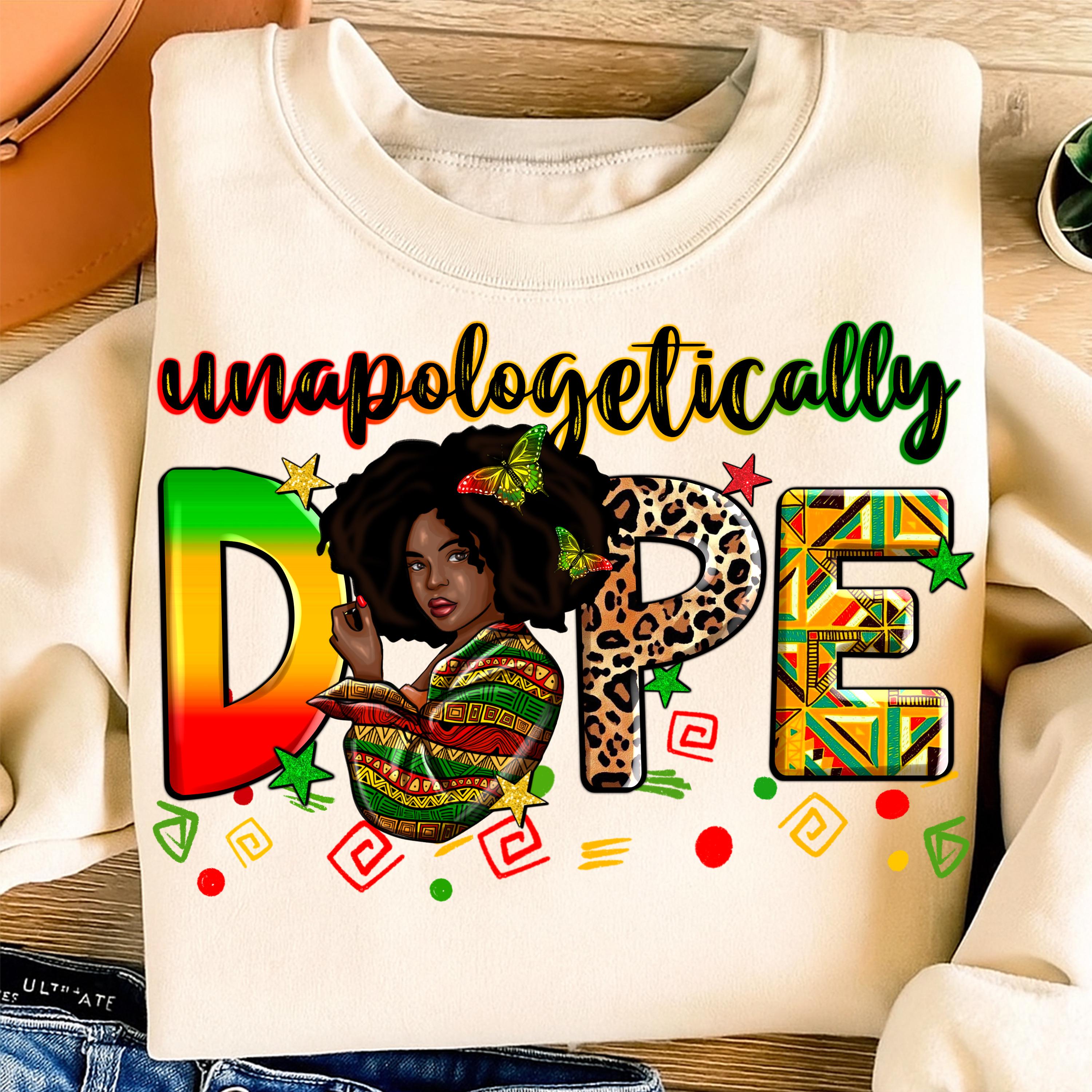 Unapologetically Dope Png, Black Girl Power Art Png, Afro Queen ...