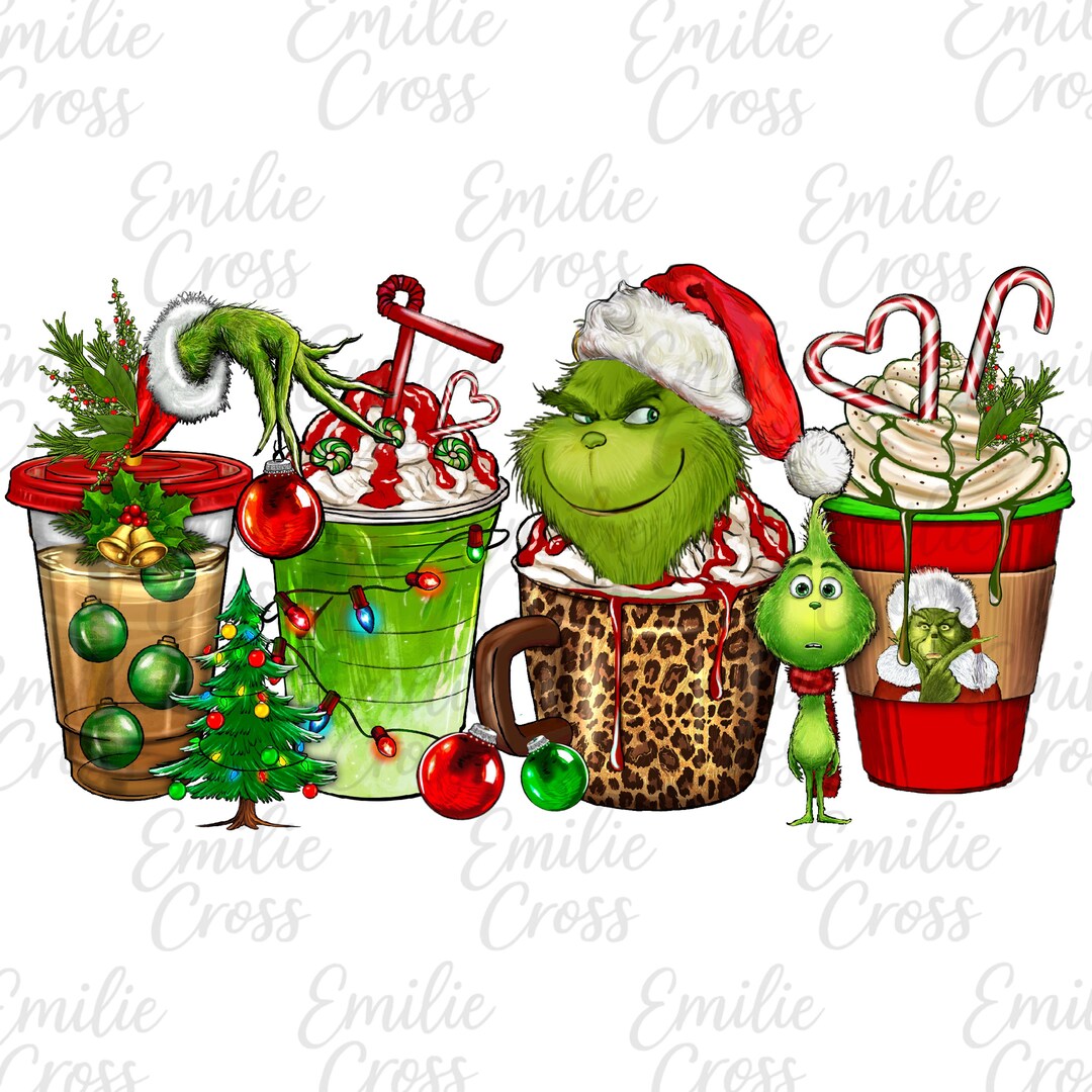 Mean Green Christmas Png, Grumpy Holiday Character Png, Funny Christmas ...