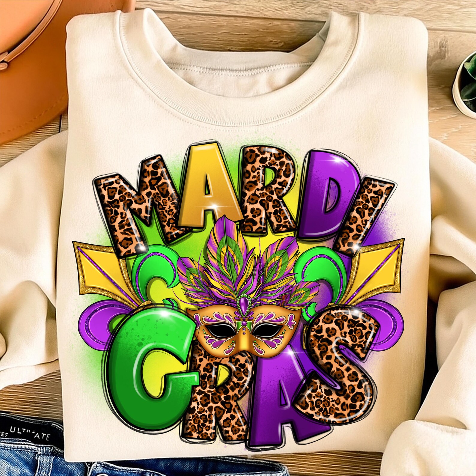 Mardi Gras Png, Leopard Print Carnival Shirt Png, Purple Green Gold ...