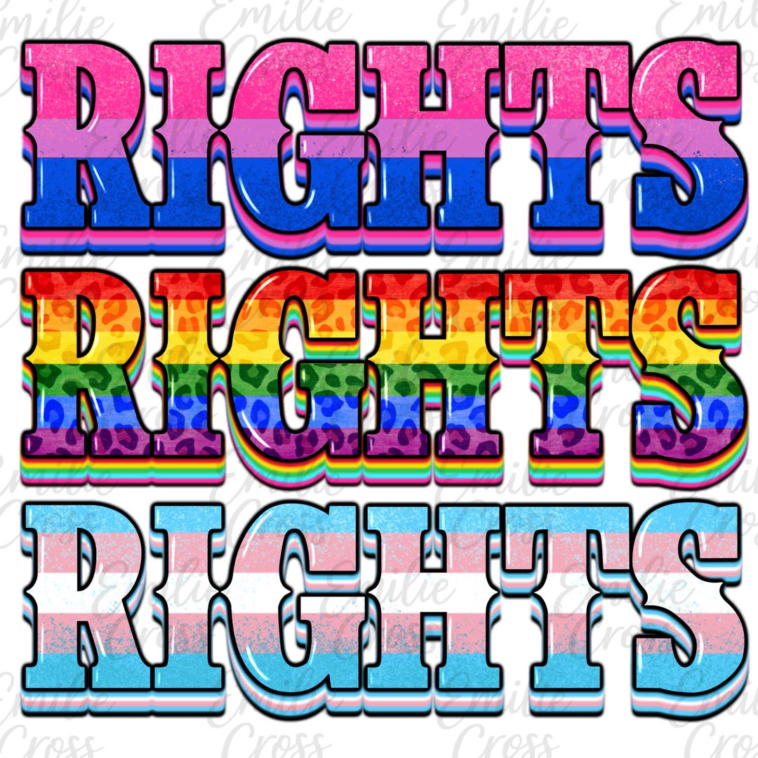 Rights Rights Rights Png, LGBTQ Rights Quote Png, Pride Equality Design ...