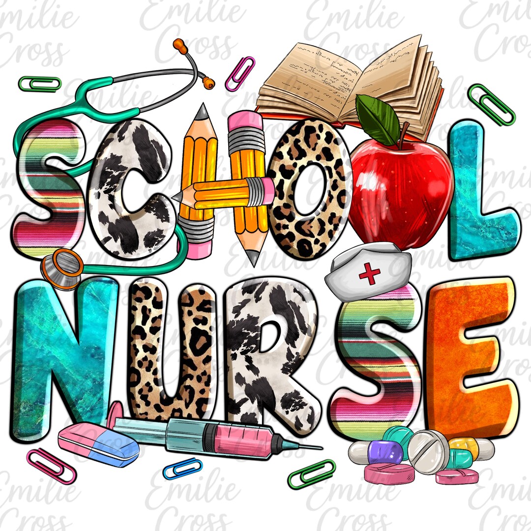 School Nurse Png, Cute School Nurse Design Png, Back to School Nurse ...