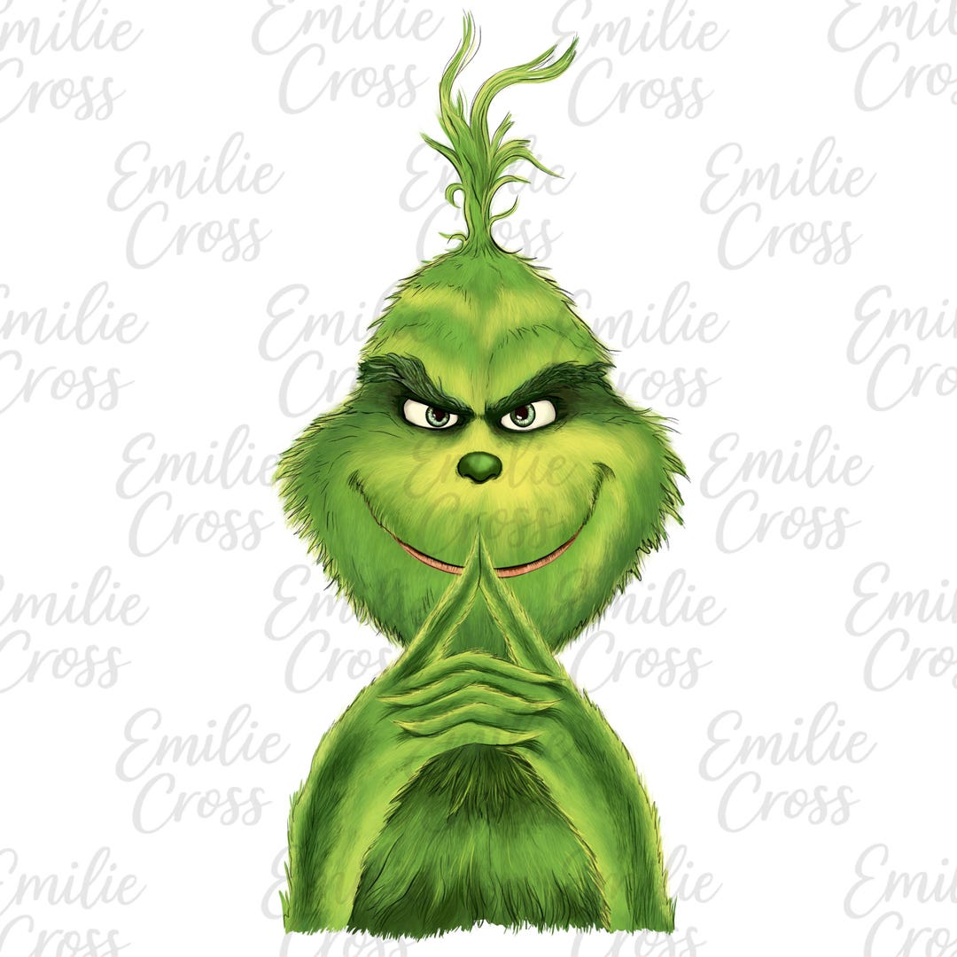 Mean Green Christmas Png, Funny Holiday Villain Png, Green Christmas ...