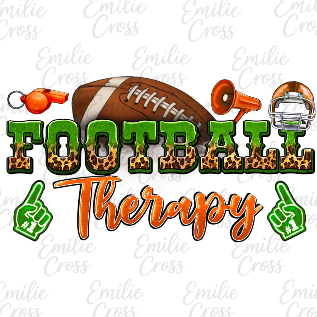 Football Therapy Png, Funny Football Quote Png, Game Day Football Png ...
