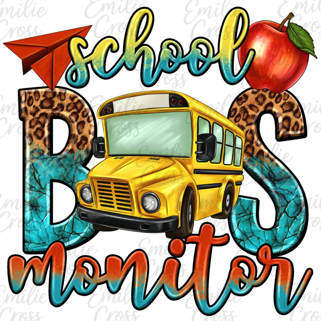School Bus Monitor Png, Funny Bus Monitor Quote Png, School ...